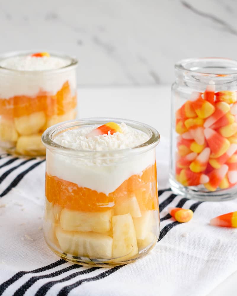 Candy Corn Fruit Parfait - Maple Lane Kitchen